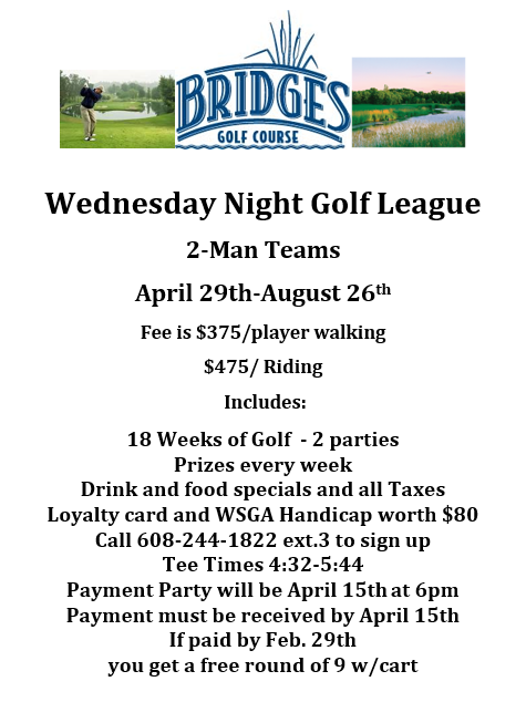 Wednesday Night Golf League - The Bridges Golf Course