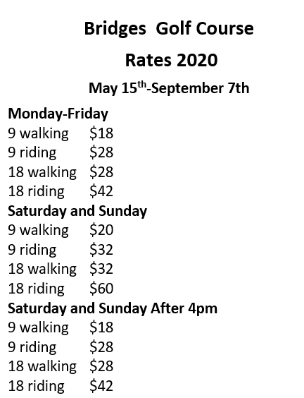Rates - The Bridges Golf Course